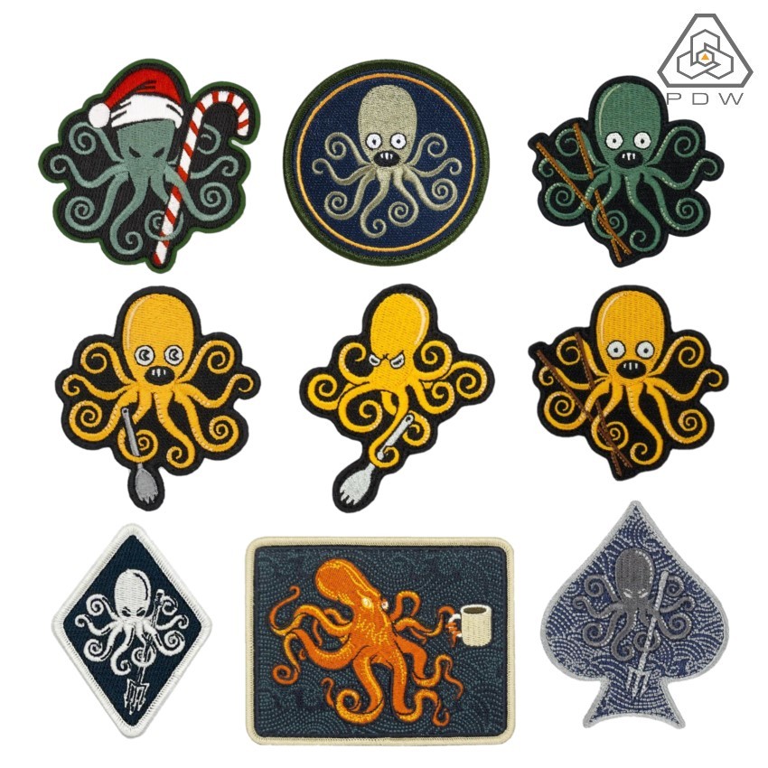 PDW SPD Kraken Collection Morale Patch Combination Symbolizing Octopus ...