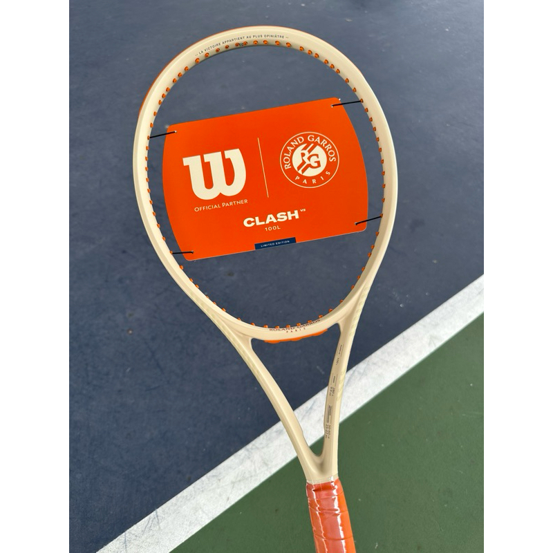 WILSON CLASH 100L ROLAND GARROS 2024 Tennis Racket | Shopee Malaysia