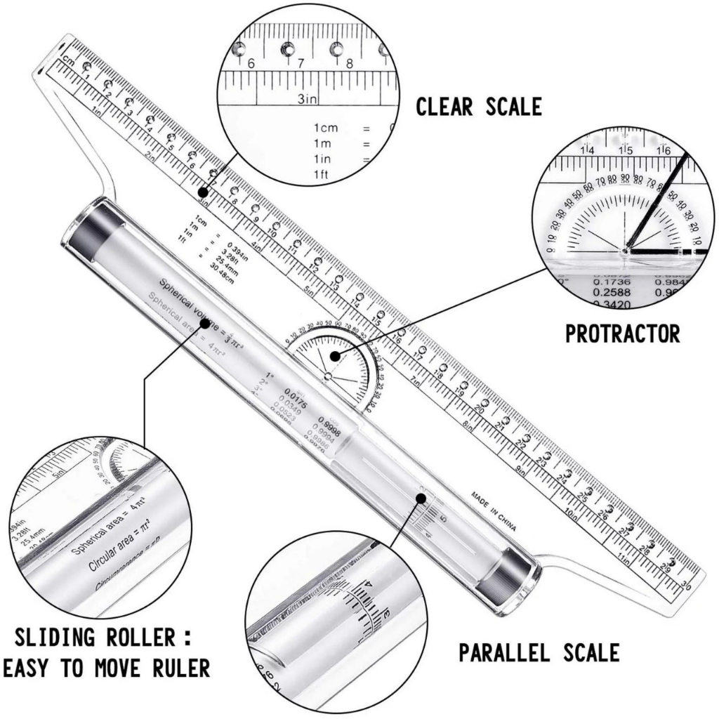 Space Ball QB/T 30cm Roller RULER ROLLING Measuring RUJI | Shopee Malaysia