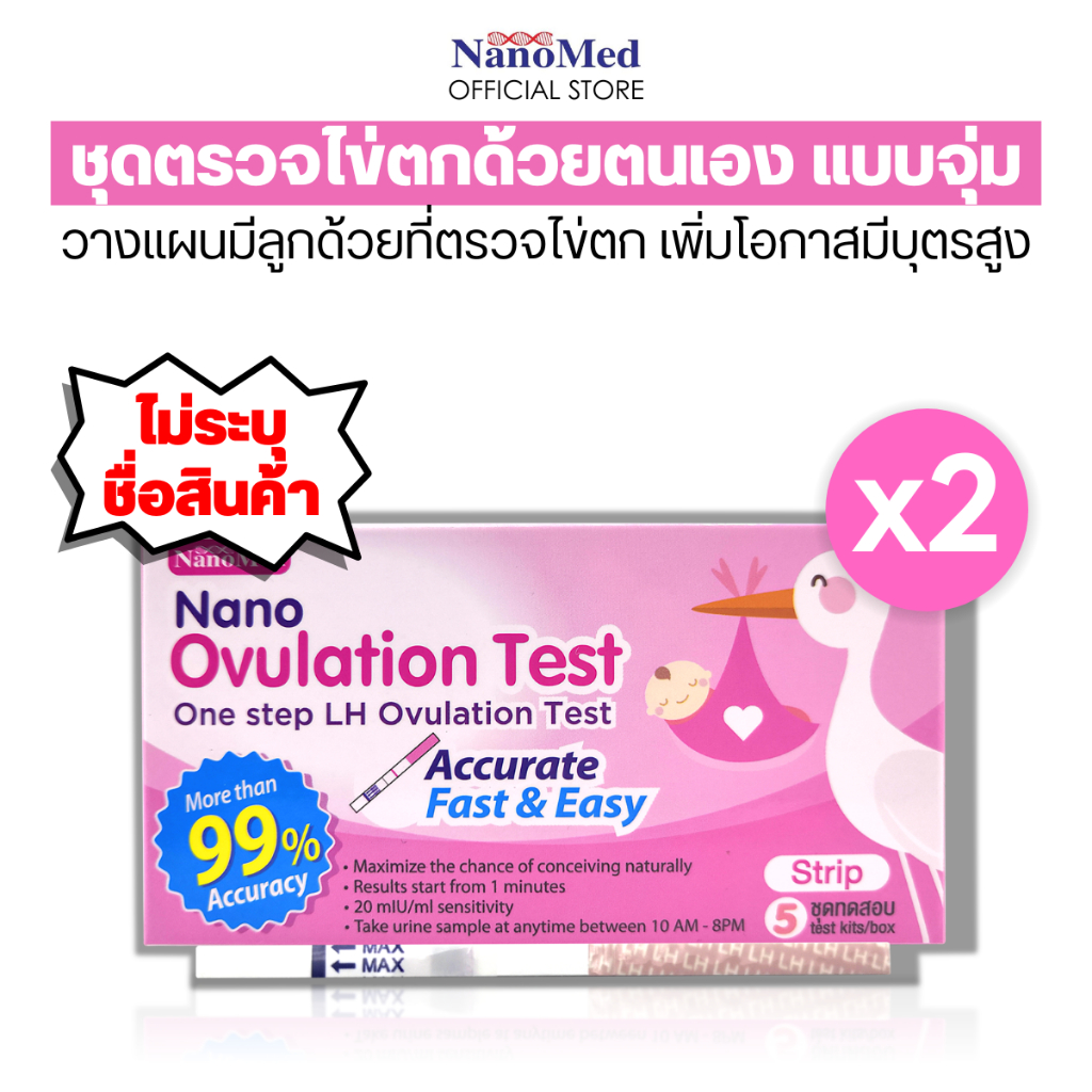 (Twin Pack) Nano Ovulation Test Kit Increase The Chance Of Fertility ...