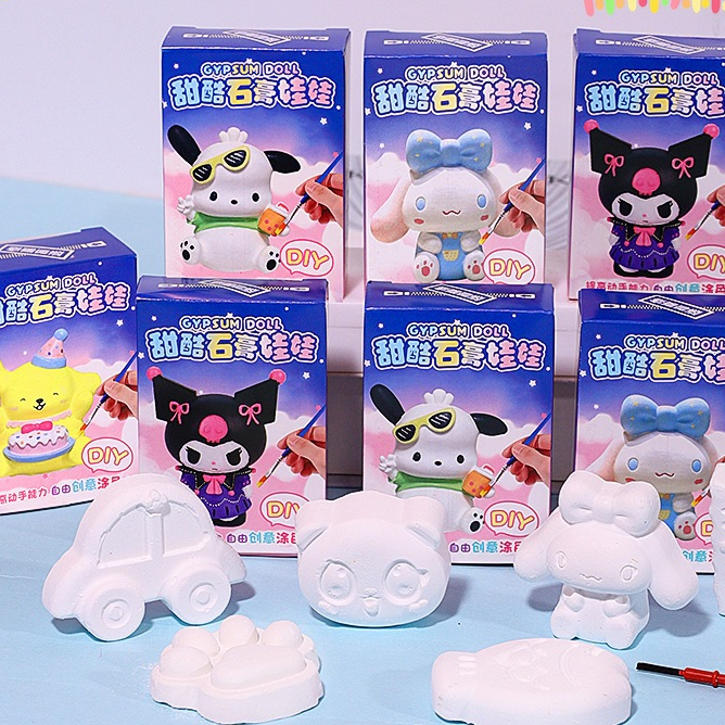 Sario Laboo Coloring Set Toy Plaster Model Small Size For Kids With ...