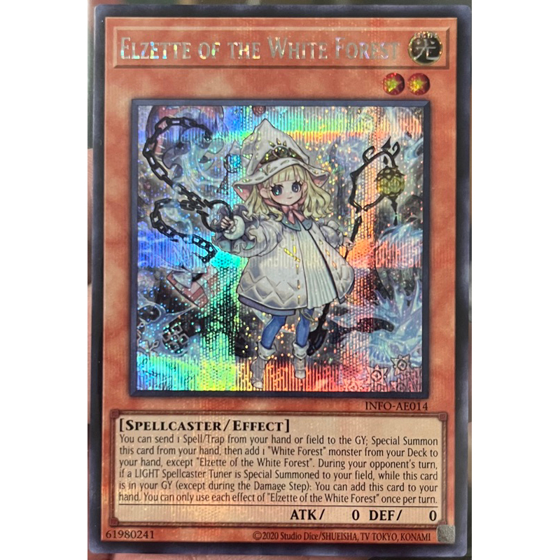 Yugioh Asia-Eng [INFO-AE014] Elzette of the White Forest (Secret Rare) | Shopee Malaysia
