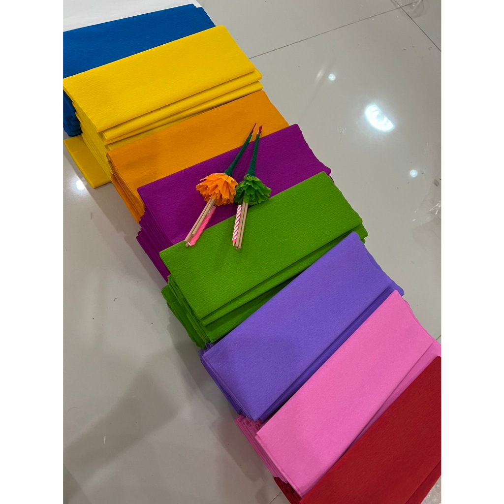 Crinkle Paper Size 25 * 195 Cm (1 Sheet) (Crinkles Making Flowers ...
