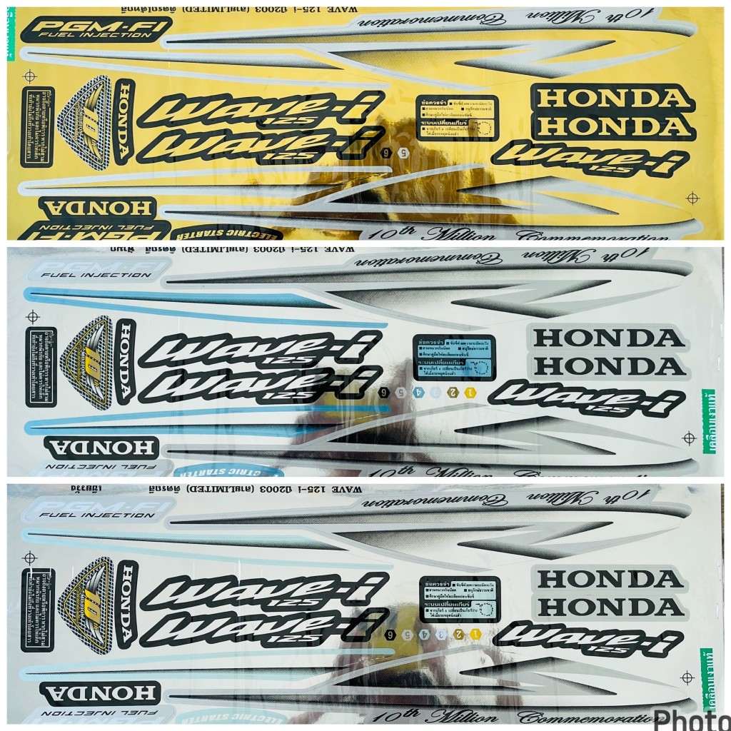 (Genuine Glossy) Sticker Wave 125i 125i 2003 (LIMITED) | Shopee Malaysia