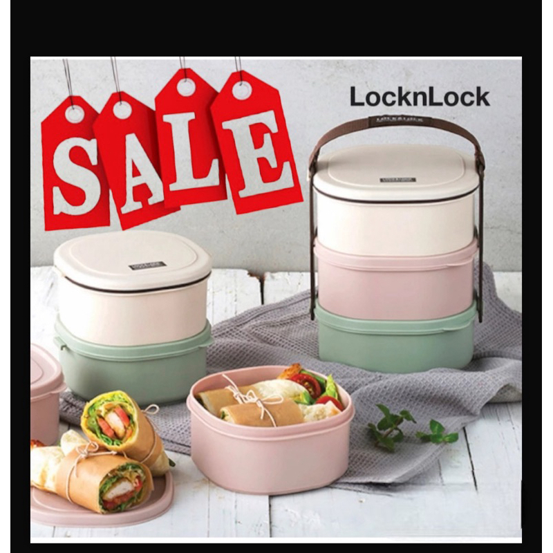 LocknLock 3-Tier Food Lunch Box 3-Tier Capacity 520 ml. HPL770 Model ...