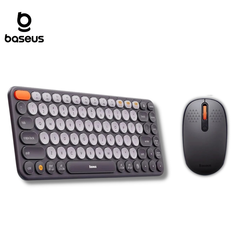 Baseus Keyboard Wireless Mouse Bluetooth Keyborad And With 2 Colors Gray