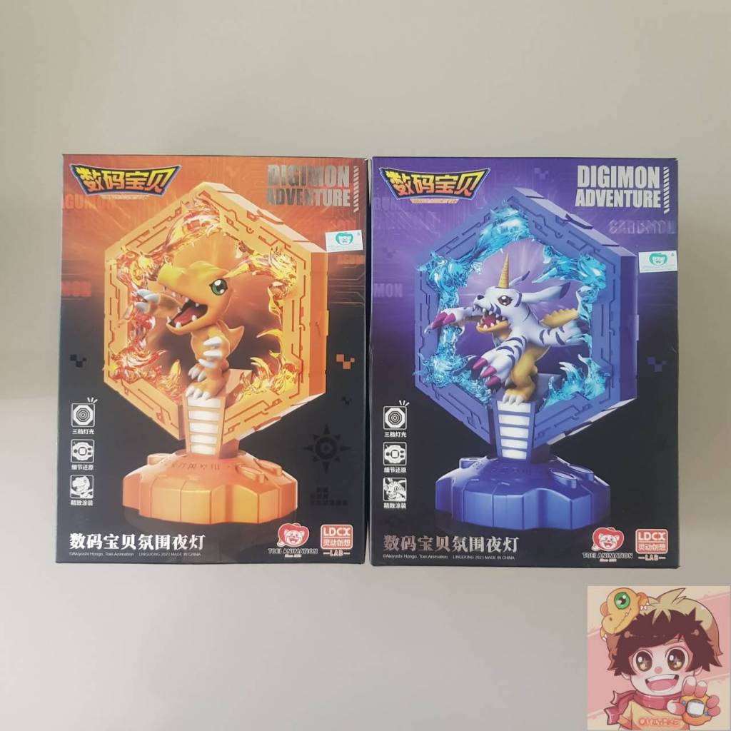 Toei Animation Bandai X LDCX LAB-Digimon Adventure The partner LED Lamp ...
