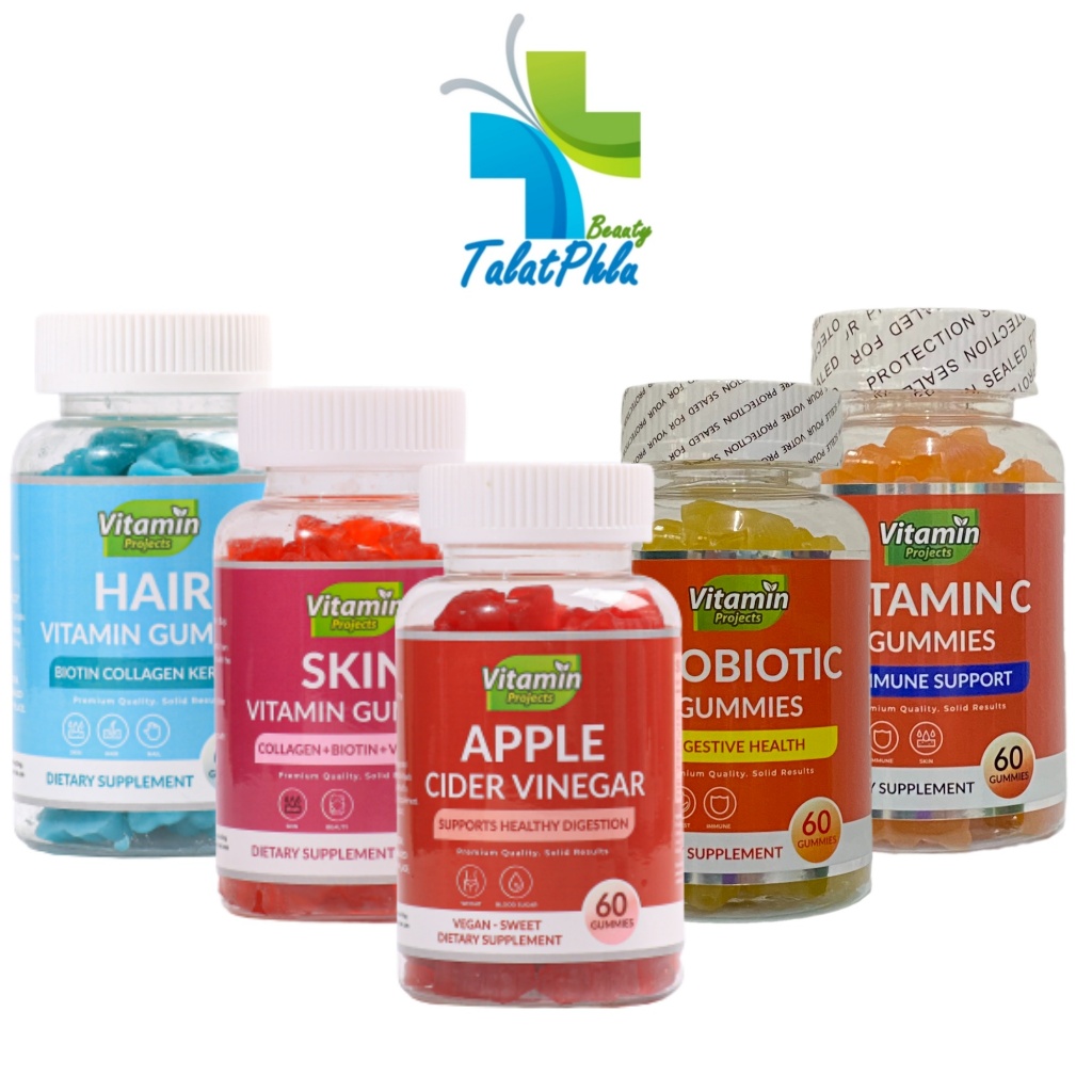 Vitamin Projects Gummies Gummy [Choose Formula-Hair/Skin/Weight/Decrete ...