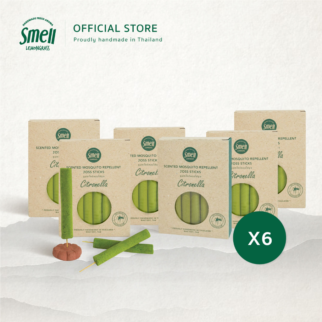 Smell Lemongrass Citronella Mosquito Joss Sticks 6 boxes Incense ...