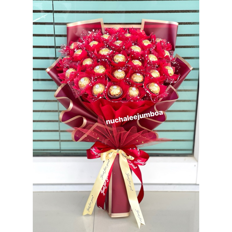 Ferrero Rocher Bouquet 30 Balls In Color Can Not Be Informed. | Shopee ...
