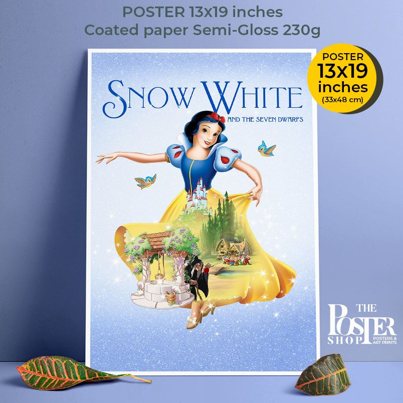 Snow White and the Seven Dwarfs Poster and Dwarf Posters Size 33X48 cm ...
