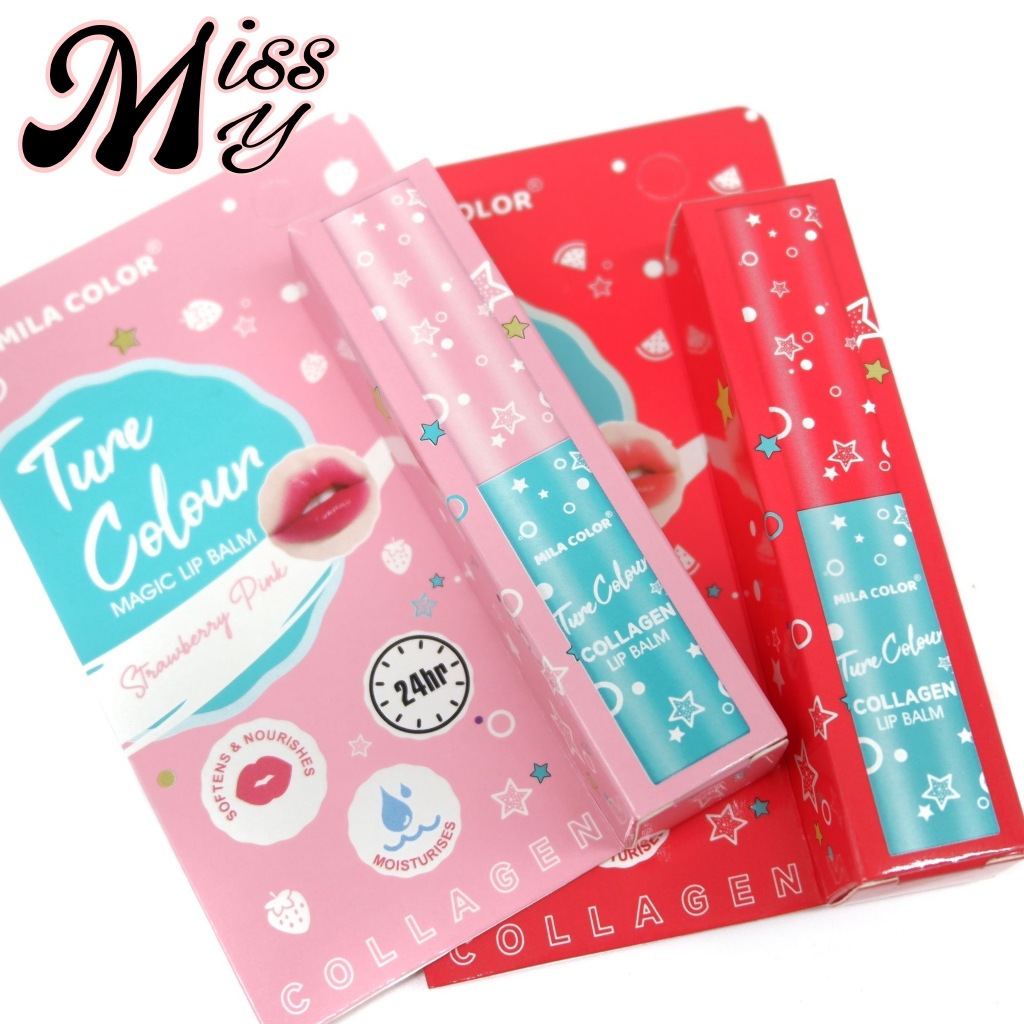 MILA COLOR Collagen Magic Lip Balm Changing Nourish Soft And Moist 24 ...