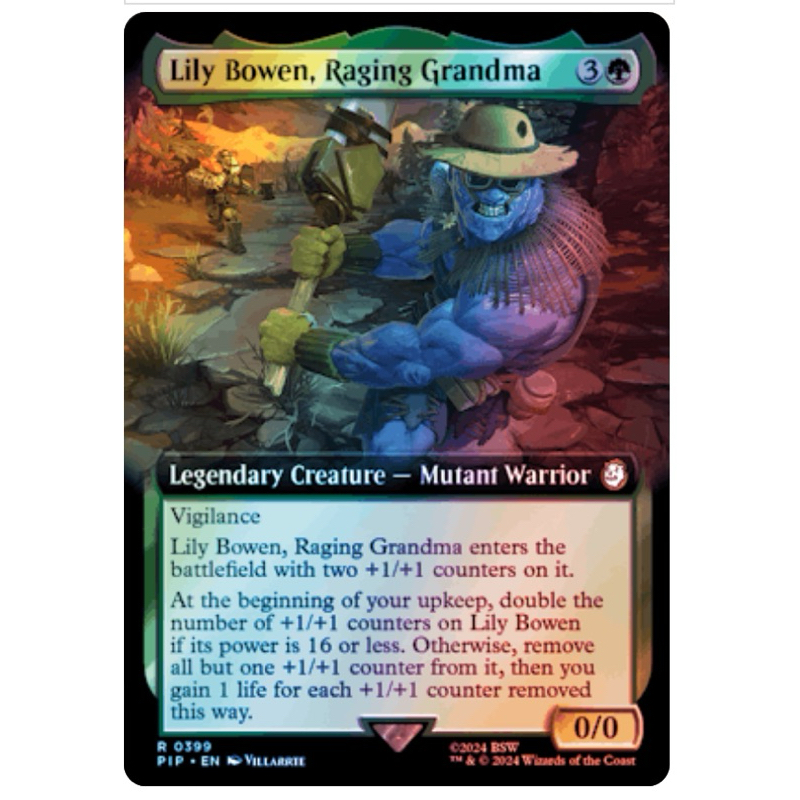 Universes Beyond: Fallout Variants Foil: Lily Bowen Raging Grandma ...