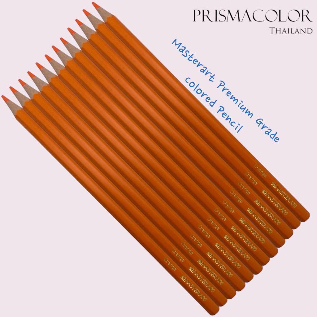 Masterart Premium Grade Colored Pencils Orange 12 Sticks | Shopee Malaysia