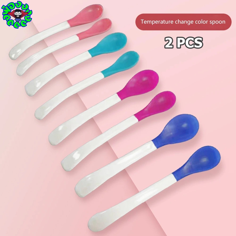 Baby Spoon Change Color According To Temperature There Are 2 Pieces In ...