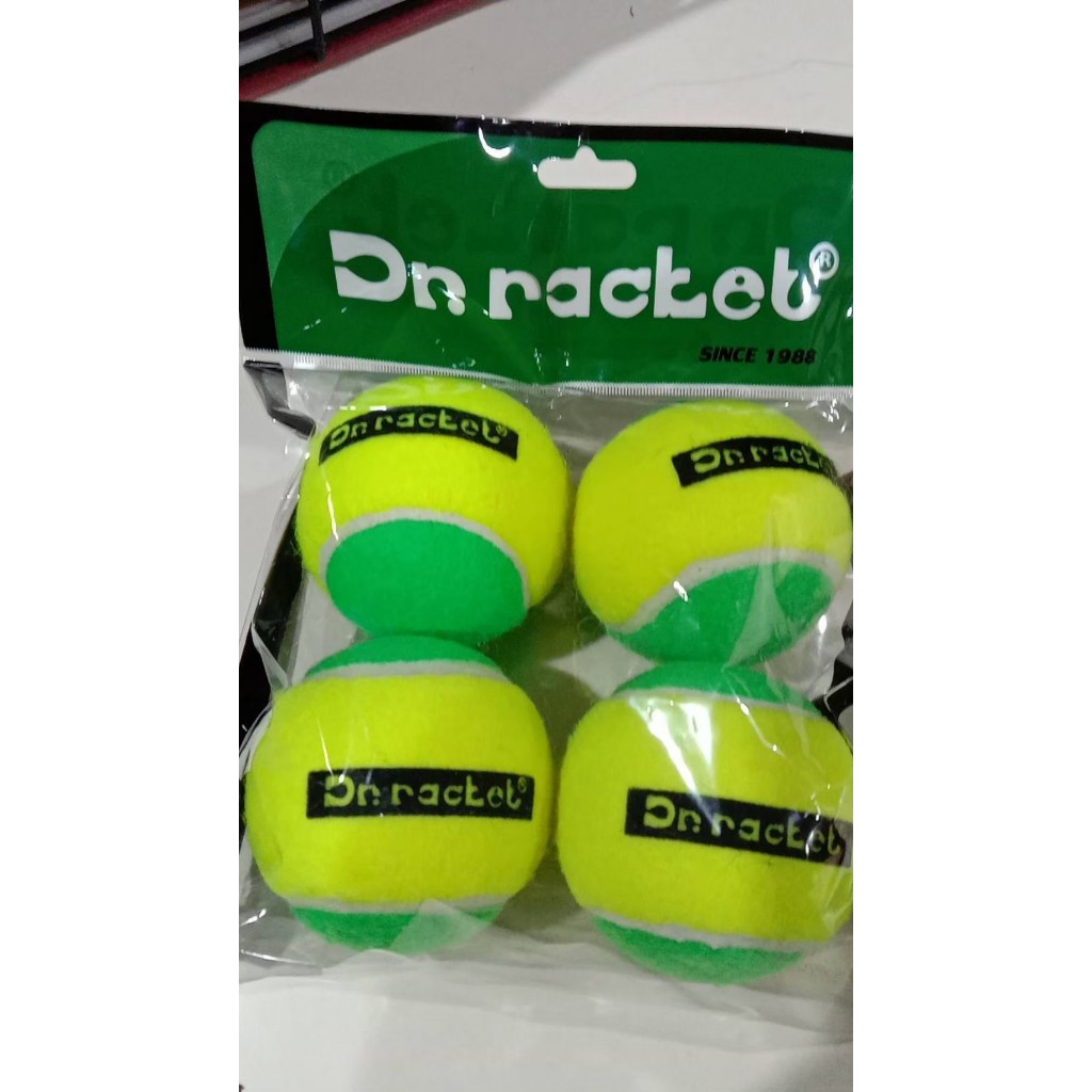Kids Tennis Ball-Green DrRacket (1x4 Balls)/Kid Ball Stage 1-Green ...