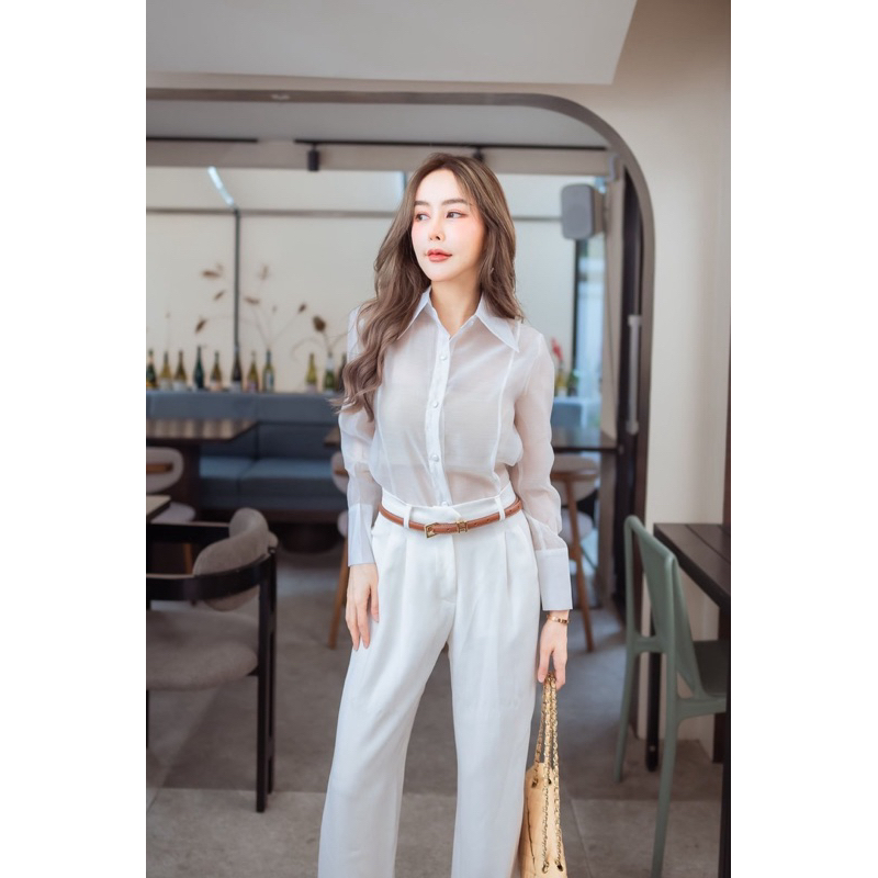 Ing Blue Shirt With Details On The Buttons. | Shopee Malaysia