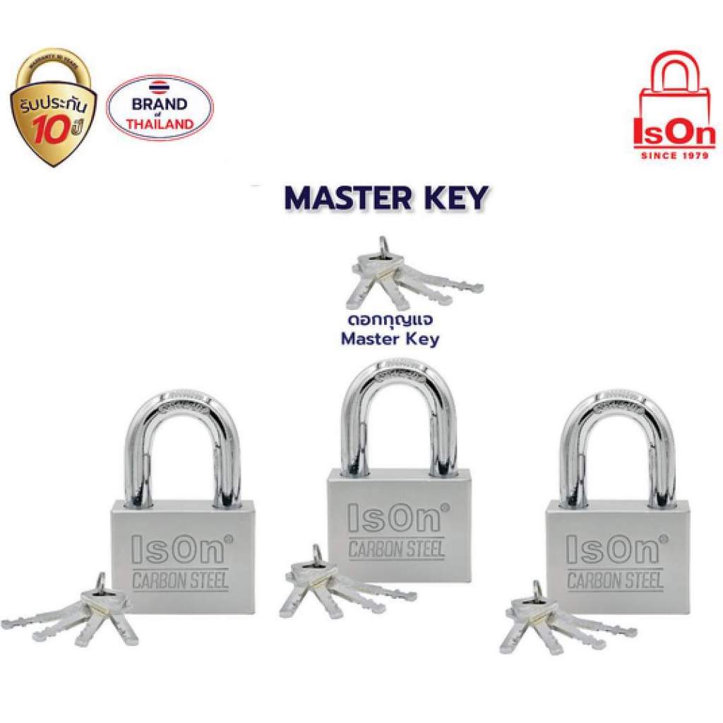 ISON by ISEO MASTER KEY 40mm Set 50mmiesmaster 3 Sets Free Woven Bag ...