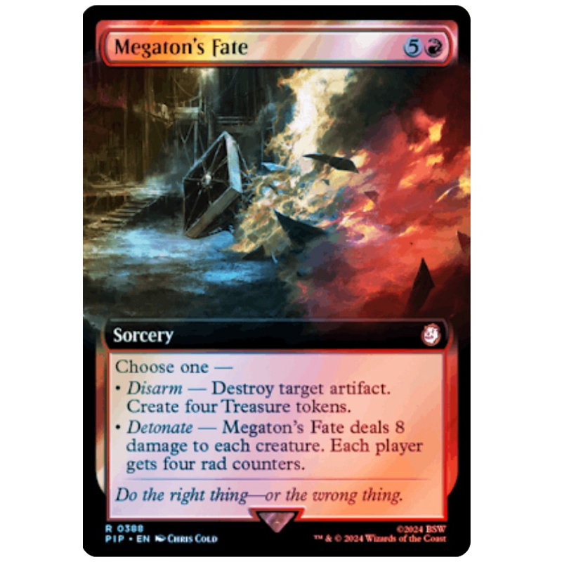 Universes Beyond: Fallout Variants Foil: Megaton's Fate (0388-Extended ... Universes Beyond: Fallout Variants Foil: Megaton's Fate (0388-Extended ...