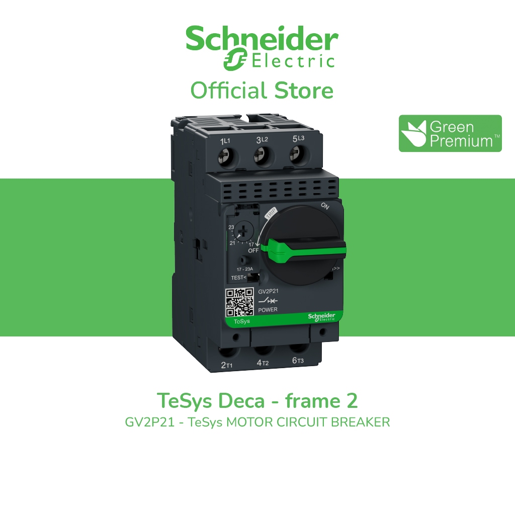 Schneider Electric Motor circuit breaker Tesys Deca 3P 17 to 23A ...