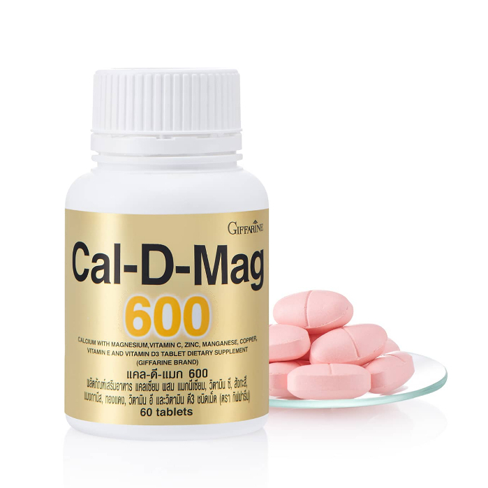 Giffarine Calcium Cal-D-Mag 600 600mghelps Strengthen Bone & Teeth ...