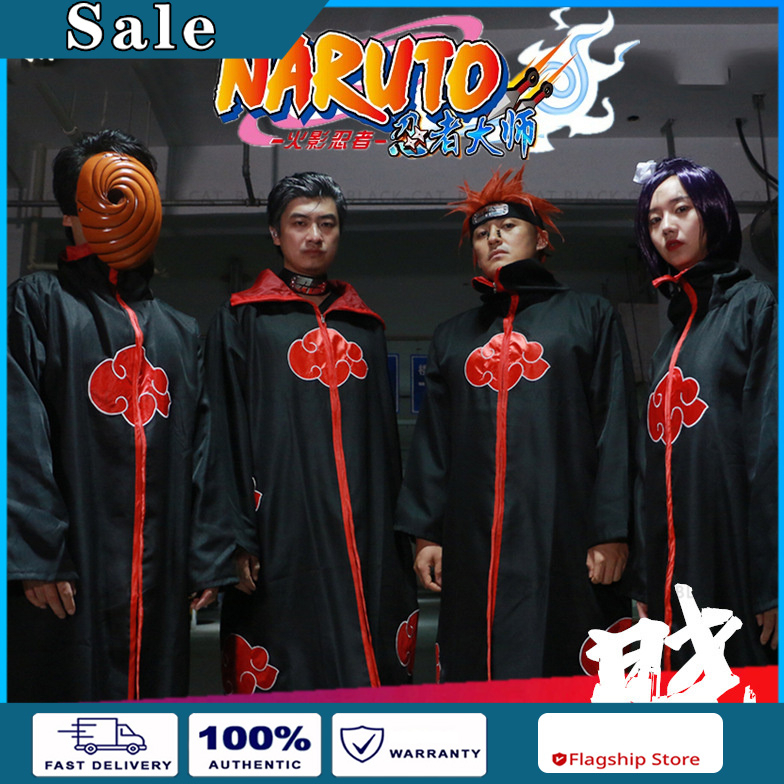 Clothes + Accessories Hood Naruto Costume Akatsuki Cloak Jacket Anime ...
