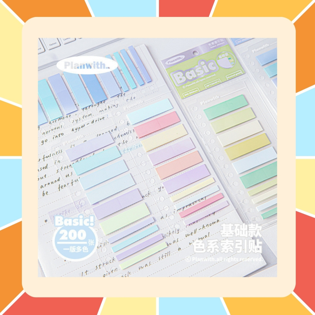 Planwith Clear Plastic Note Paper With Adhesive Strips (Sticky Notes ...
