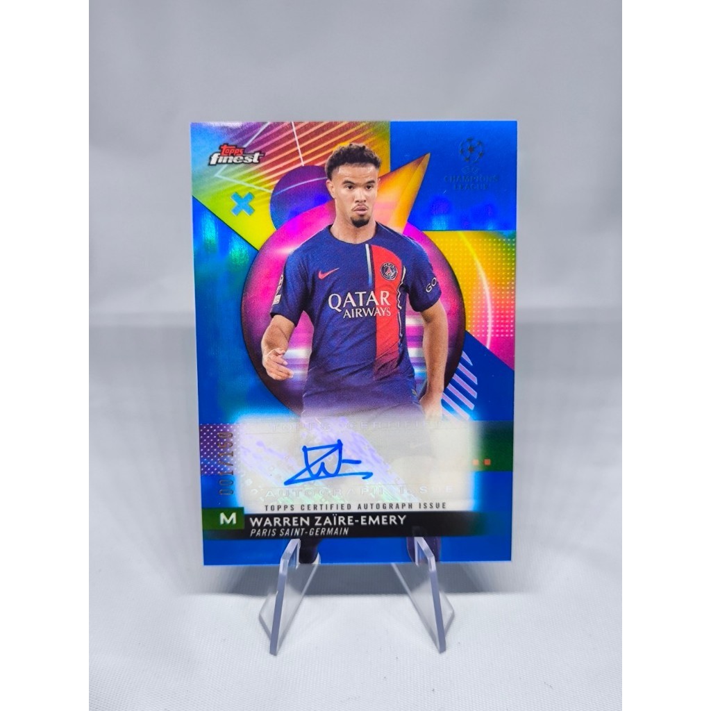 Topps Finest UCC Paris Saint-Germain F.C. Signature Card PSG Autograph ...