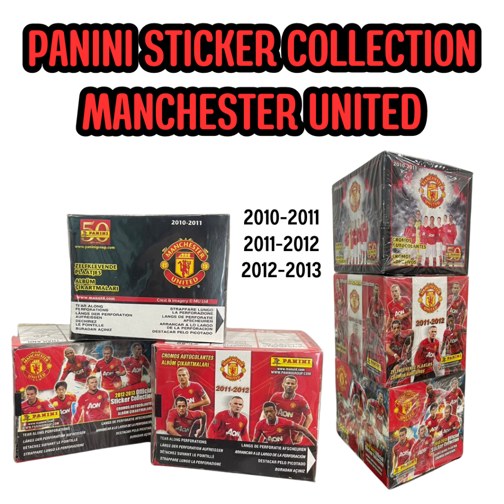 Panini Sticker Collection Manchester United Lift The Box Original Seal ...