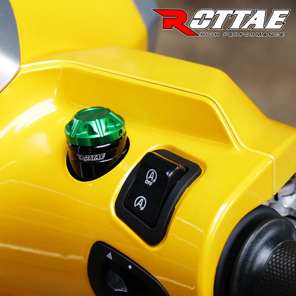 Mirror Hole Cover Plug Nut CNC ROTTAE SW7 HONDA GIORNO + 125 Can Fit ...
