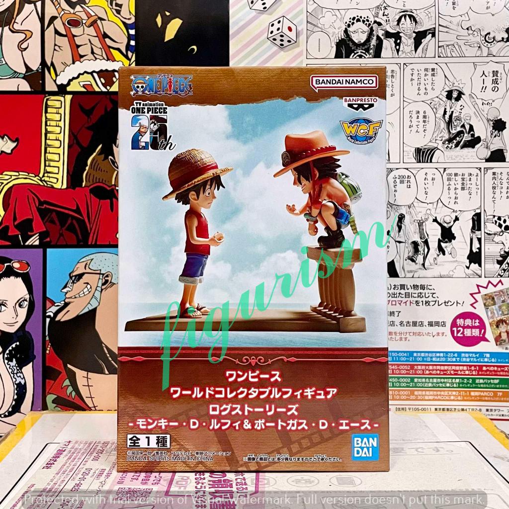 WCF Log Stories Monkey D. Luffy & Portgas Ace one piece Japan | Shopee ...