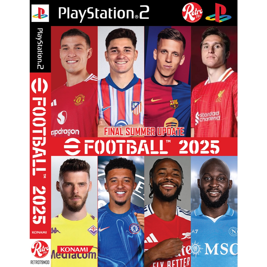PS2 E football Game Disc 2025-Final Summer Season UPDATE-PES 2025 ...