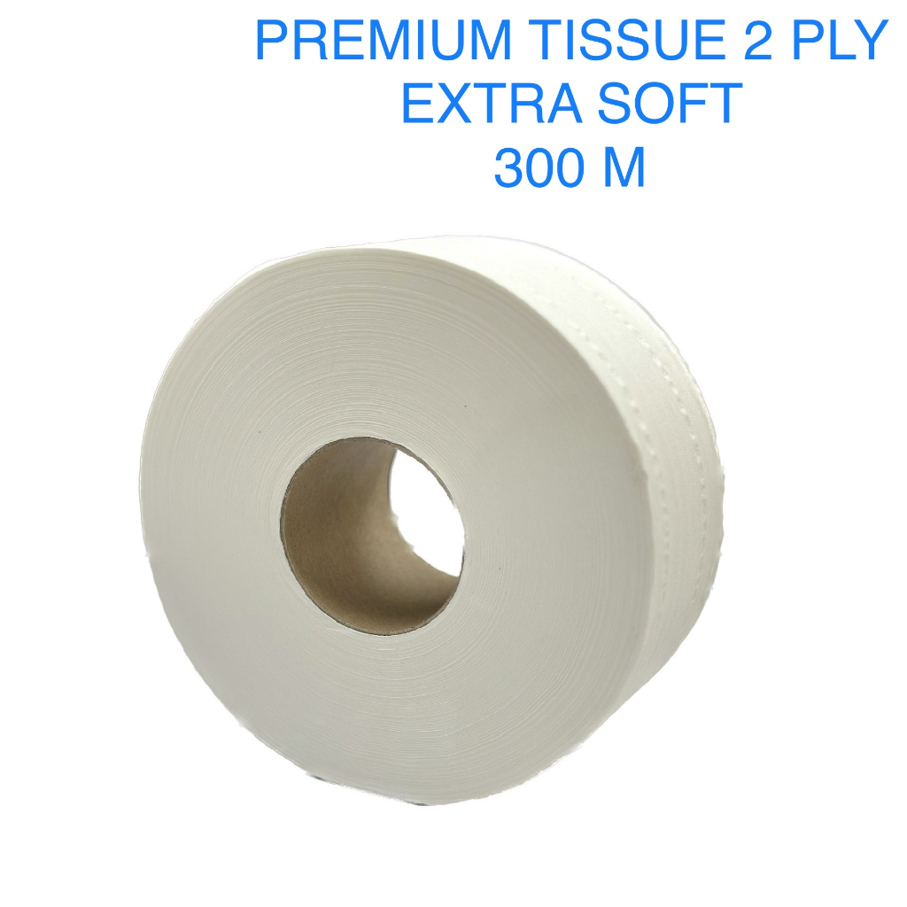 IQ BRAND Toilet Paper Roll Virgin Pulp 1 2 Layers Thick 300 Meters Long ...