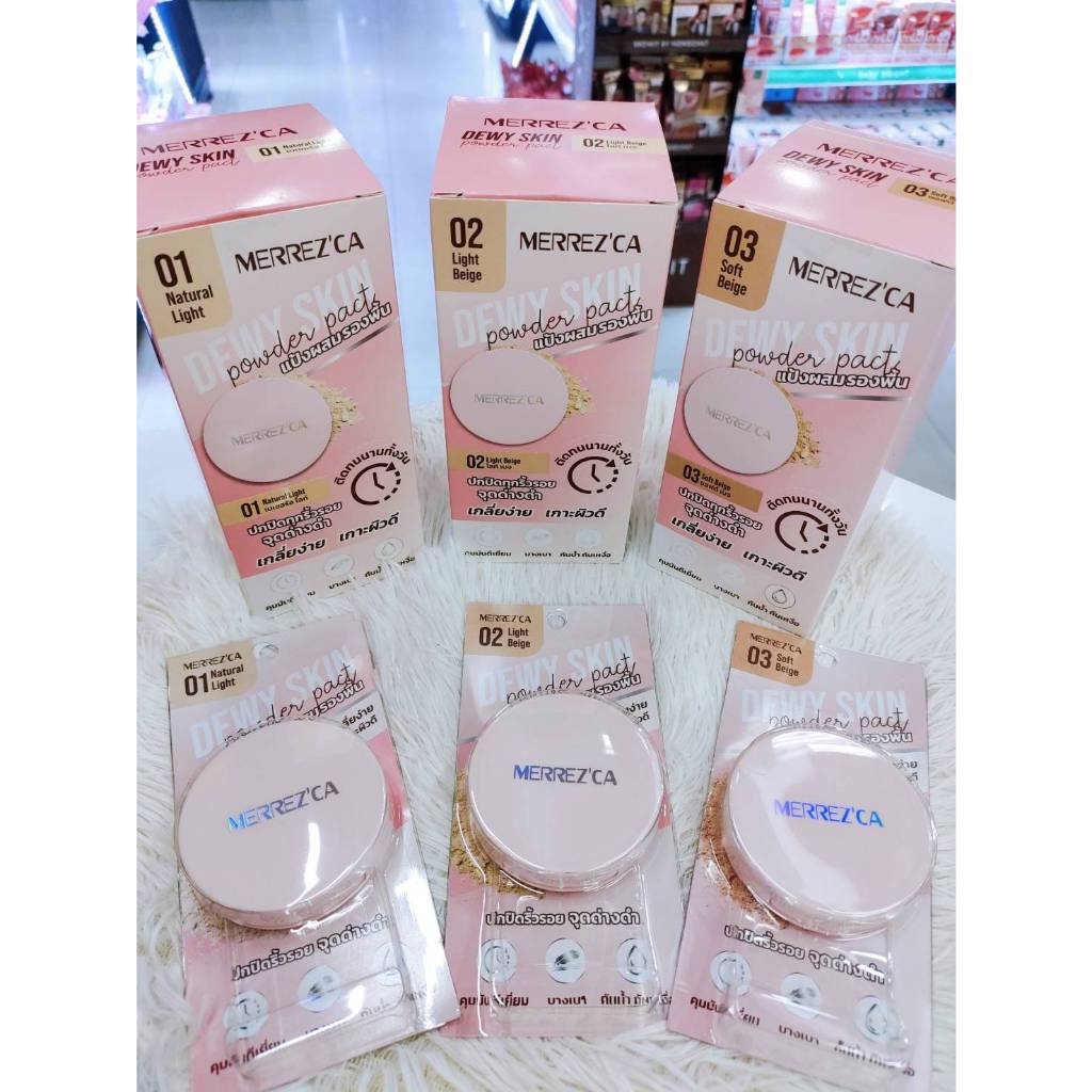 Merrezca Dewy Skin Powder Pack Pact 5g. | Shopee Malaysia