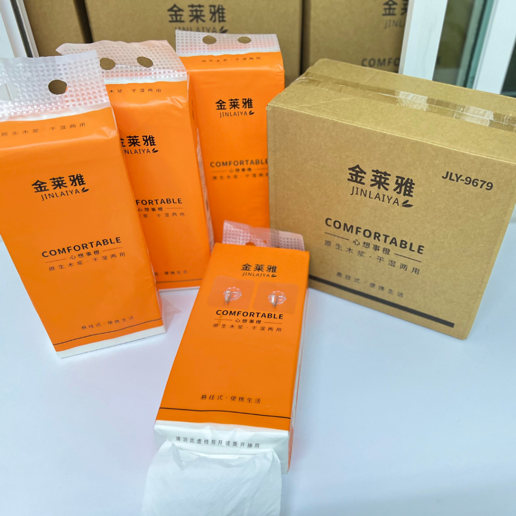 Orange Tissue Is Made From Pure Wood Pulp Standardized No Bleach Or ...