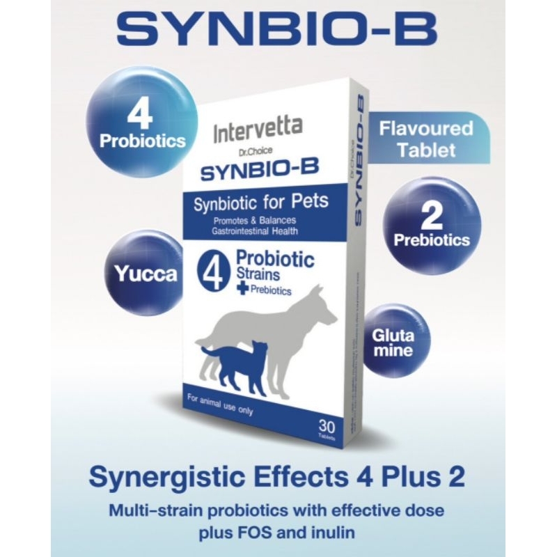 Synbio B Cat-Dog Probiotic + Prebiotic Balance The Bowel Healthy Gut ...