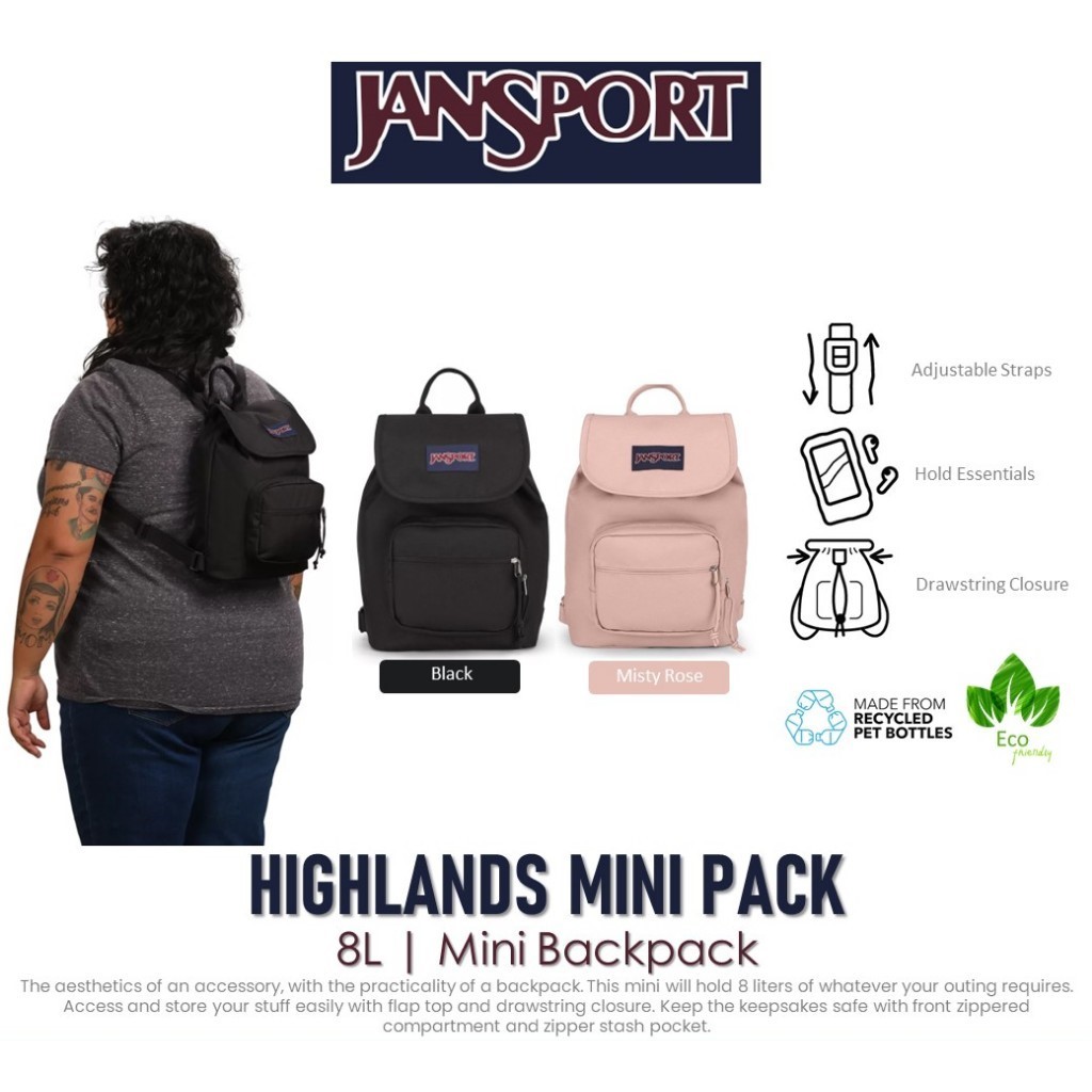 JANSPORT Highlands Mini Pack | Backpack Small | Shopee Malaysia