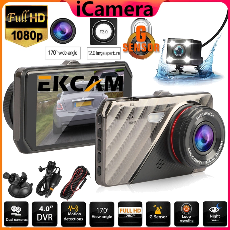 iCamera Thai Menu Car Camera 2 Cameras Front + Rear Reversing Recording ...