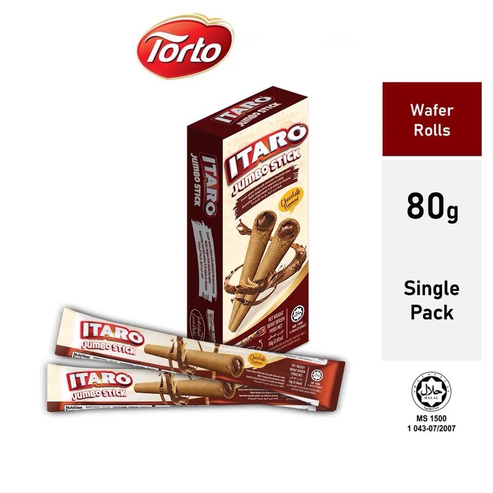 ITARO Wafer Roll Jumbo Stick | Rolls 80g | Shopee Malaysia