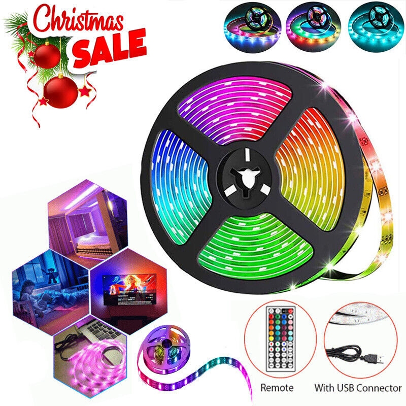 Strip Light Flashing Lights LED New Year 5050 RGB 24V With Self ...