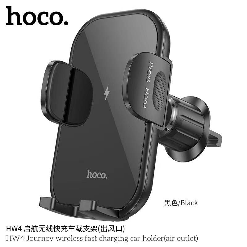 Hoco HW4 Wireless Fast Charge Car Holder Air Outlet Mobile Phone In Charging System Air ...