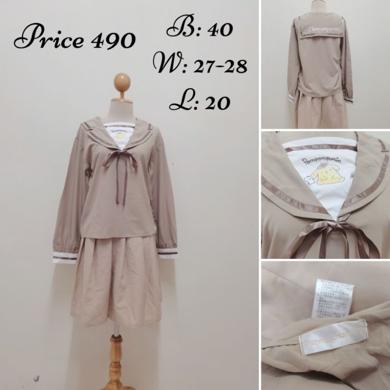 sanrio School Uniform Purin | Shopee Malaysia