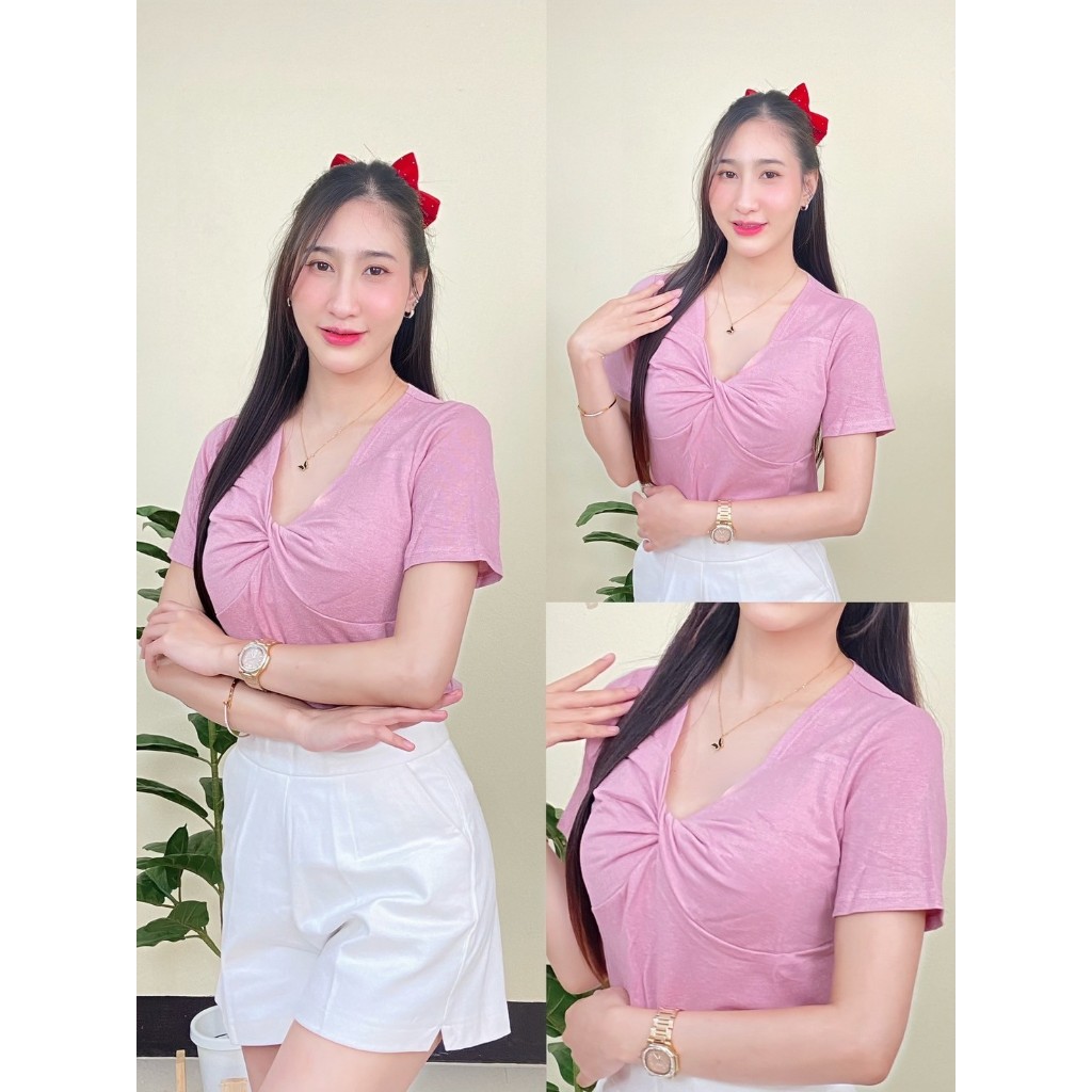 Ladder Chest Twisted Shirt See-Through Mixed Cotton 9845 CARDIGAN_NISTA ...