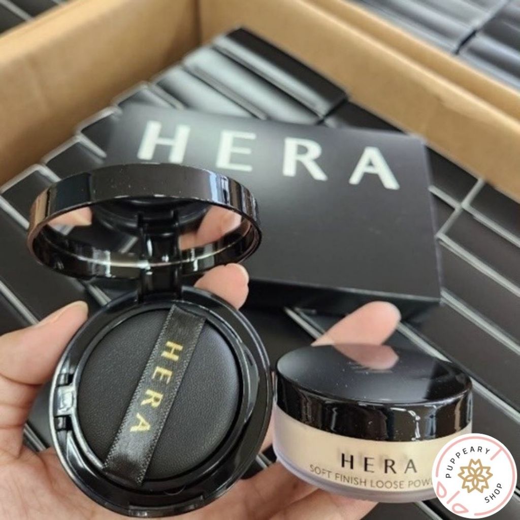 HERA SUMMER BASE KIT BLACK CUSHION + FINISH POWDER | Shopee Malaysia