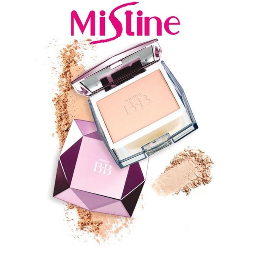Mistine BB Diamond Super Powder SPF 25 PA ++ 10 g. Face With Foundation No. One | Shopee Malaysia
