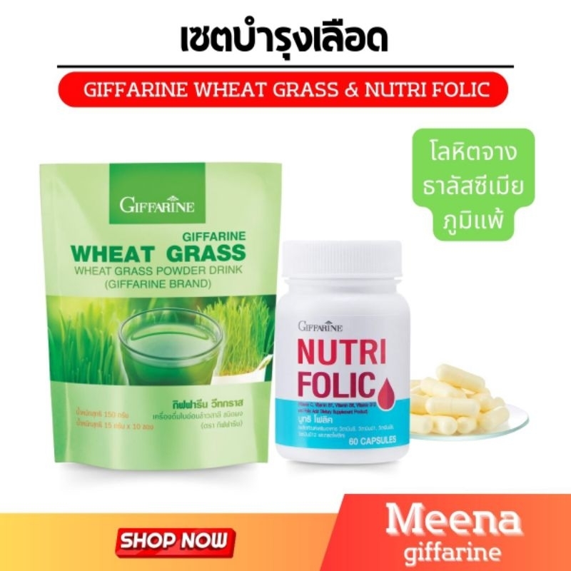Blood Nourishing Set Giffarine Vitamins Folic Acids Wheatgrass ...