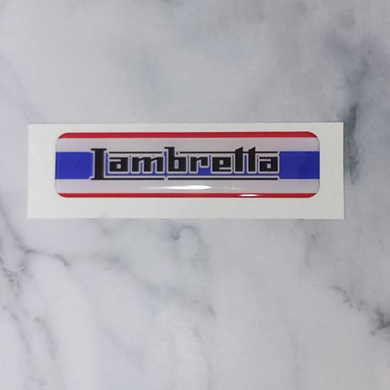 Embossed Resin Sticker "Sticker" Car Waterproof lambretta. | Shopee ...