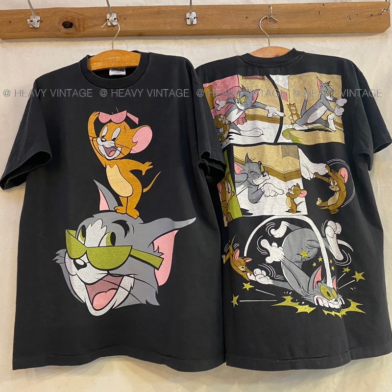 TOM AND JERRY Bootleg Label Authentic Bleach Bio vintage shirt Cartoon ...
