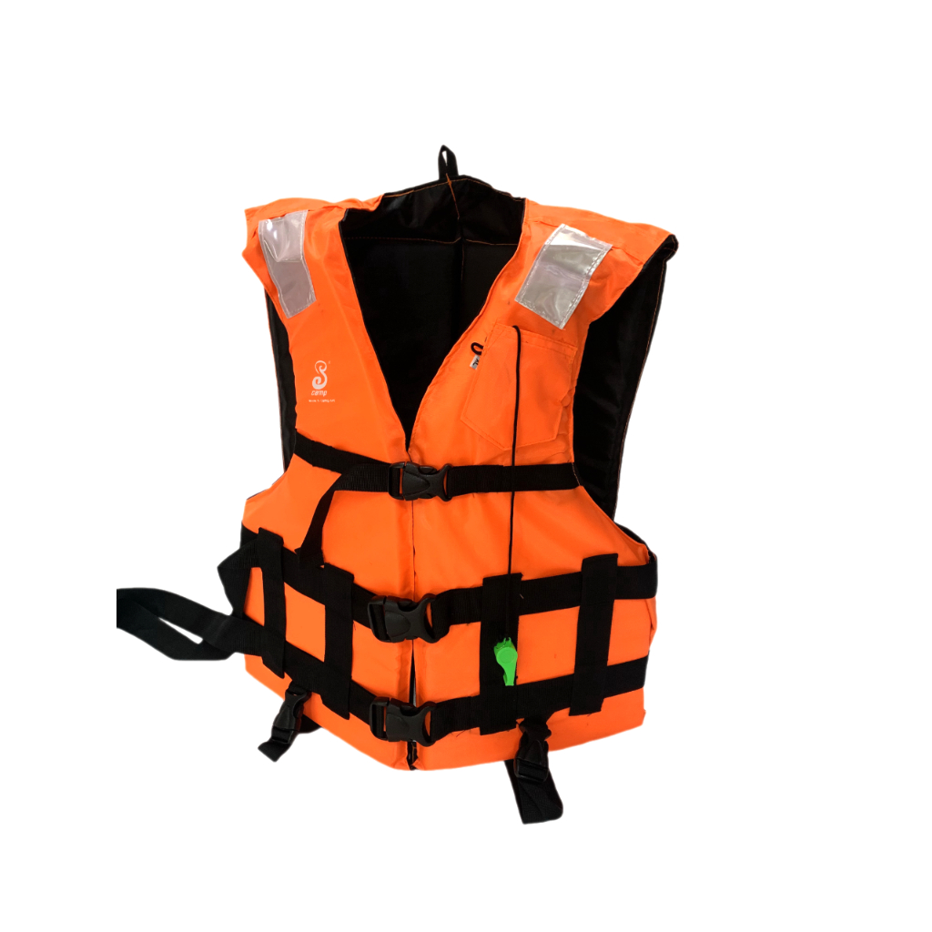 Life Jacket Model T-001 Orange Color Can Be Seen On A Safety Reflective ...