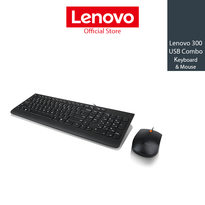 Lenovo 300 USB Keyboard Mouse Combo | TH/ENG Black-(GX30M39641 ...